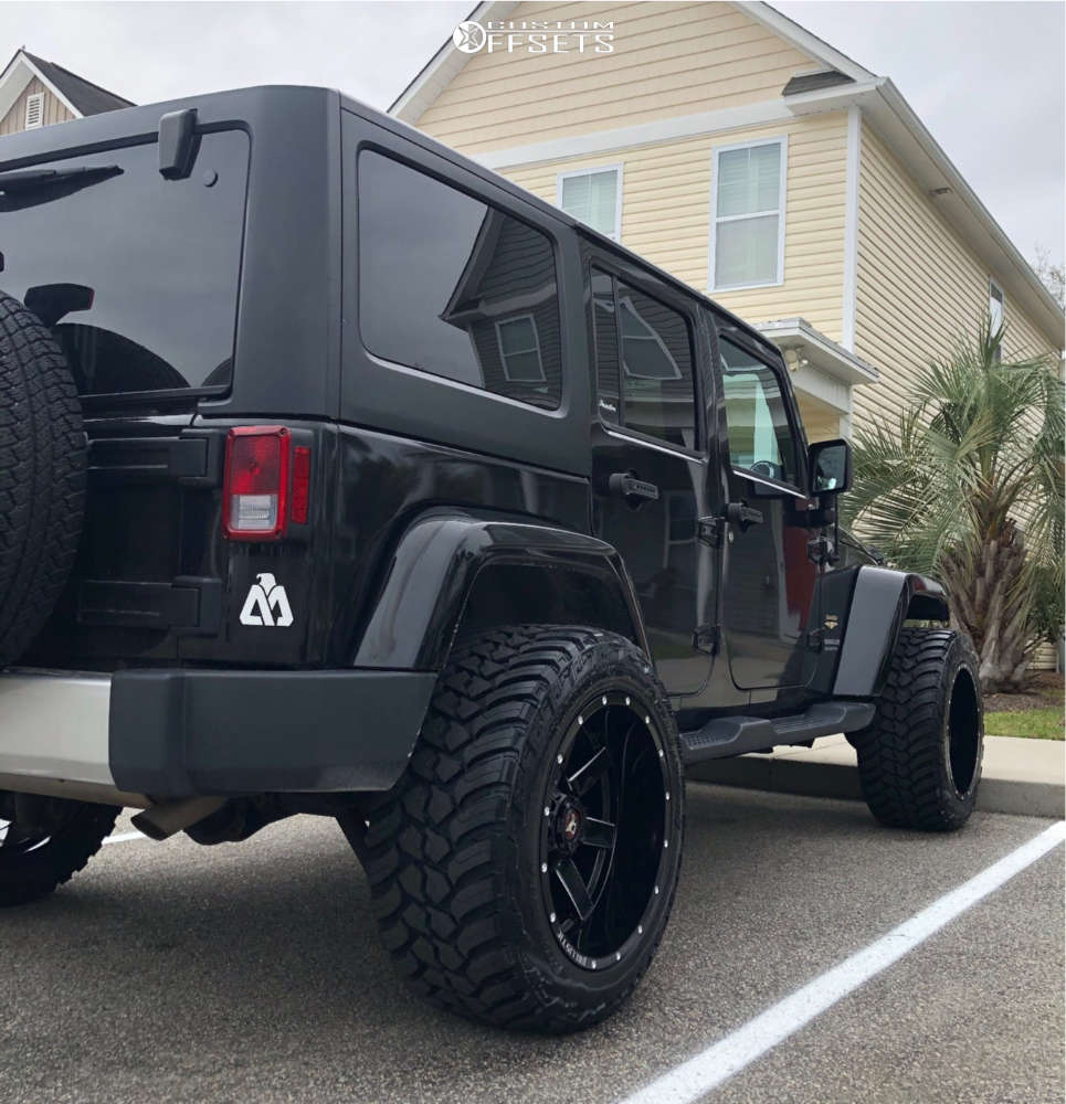 2015 Jeep Wrangler JK with 20x12 -44 Ballistic Rage and 33/12.5R20 AMP ...