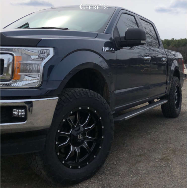 2018 Ford F-150 with 20x9 1 Fuel Vandal and 275/65R20 Cooper Discoverer AT3 XLT and Leveling Kit ...