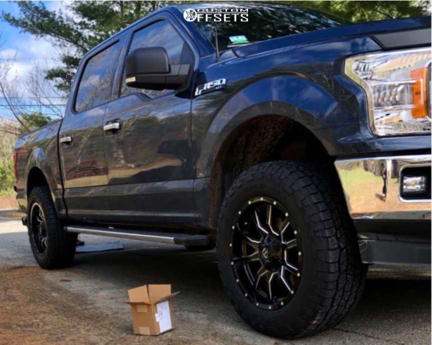 2018 Ford F-150 with 20x9 1 Fuel Vandal and 275/65R20 Cooper Discoverer AT3 XLT and Leveling Kit ...