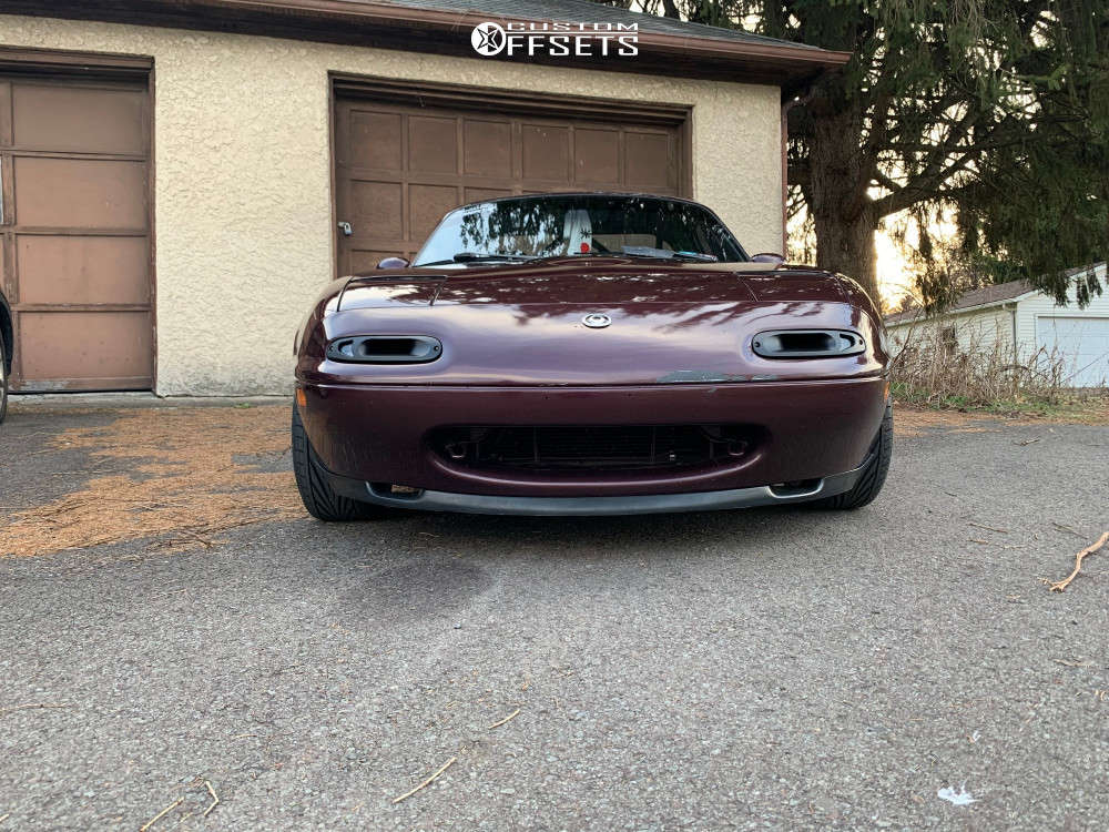 1995 Mazda Miata with 15x8 25 Enkei Enkei92 and 195/45R15 Toyo Tires ...