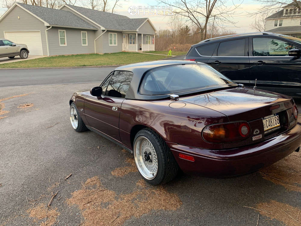 1995 Mazda Miata with 15x8 25 Enkei Enkei92 and 195/45R15 Toyo Tires ...
