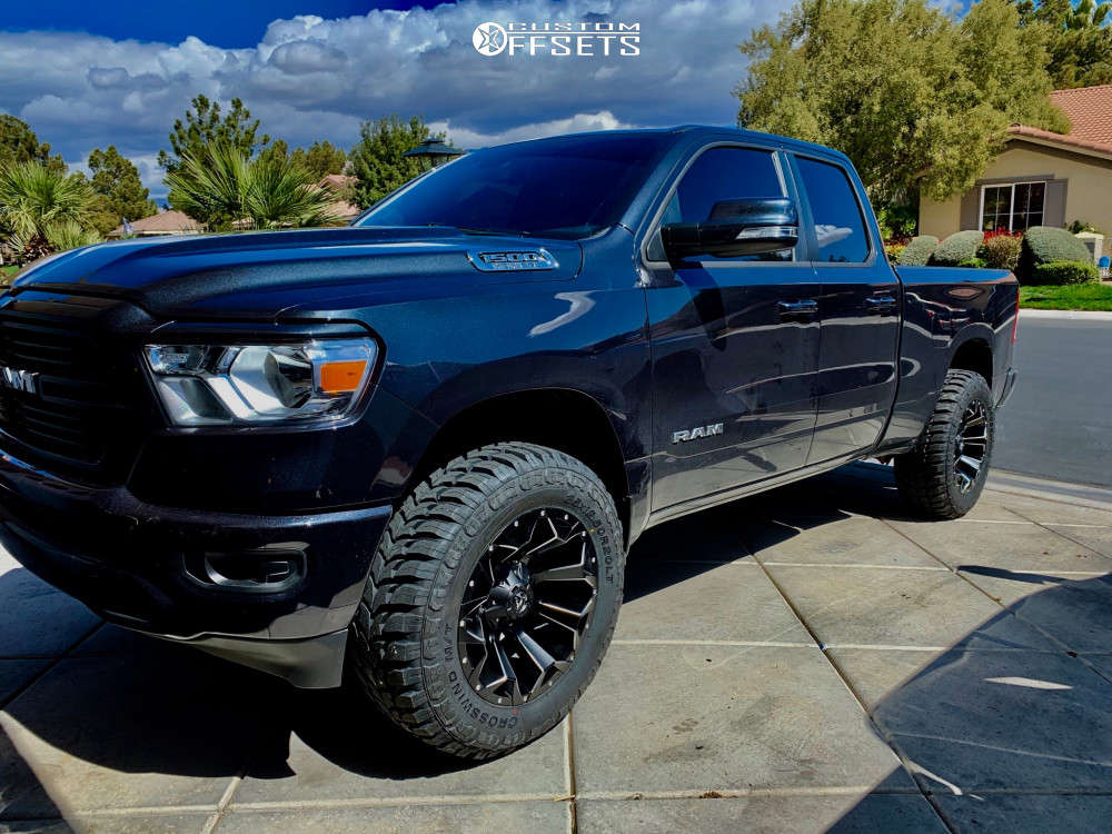 2019 Ram 1500 with 20x10 -18 Fuel Assault and 35/12.5R20 Crosswind Mt ...