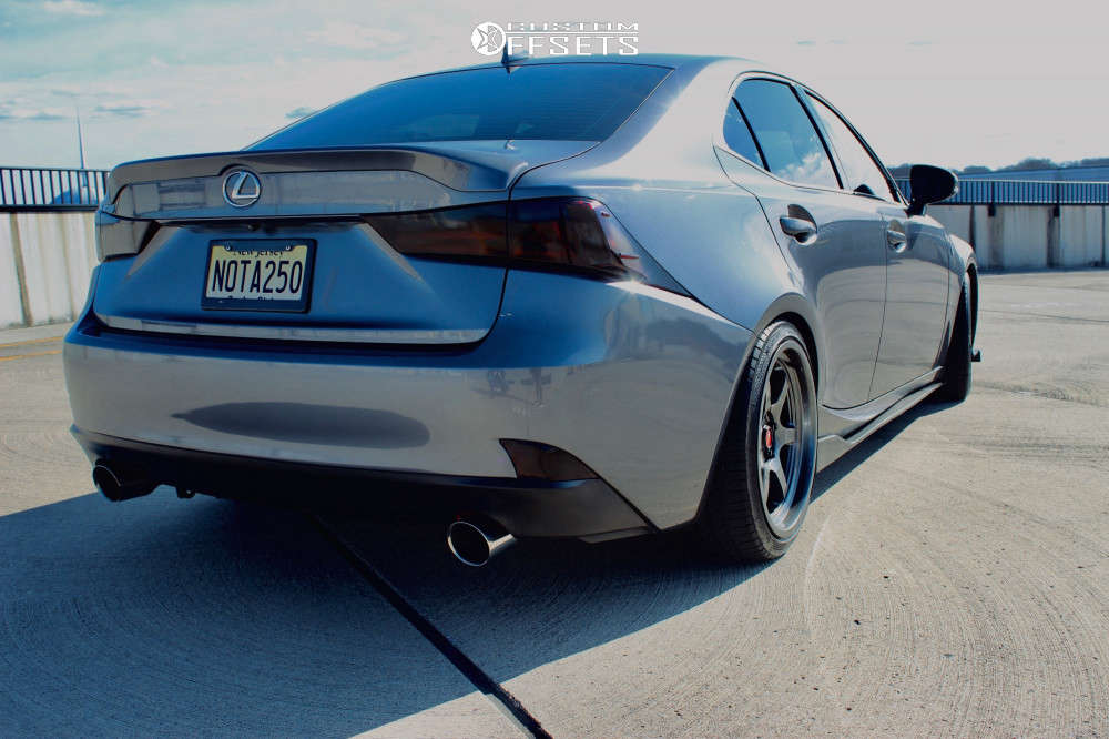 2016 Lexus IS350 with 18x8.5 35 Aodhan Ah08 and 225/40R18 Nankang NS-25 ...