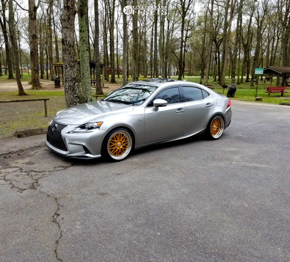 2016 Lexus IS200t with 19x8.5 35 Rial Daytona and 225/35R19 Lexani Lx ...