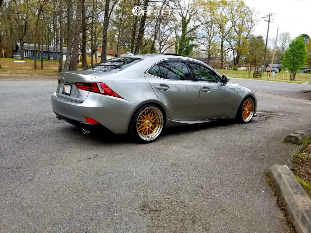 2016 Lexus IS200t with 19x8.5 35 Rial Daytona and 225/35R19 Lexani Lx ...