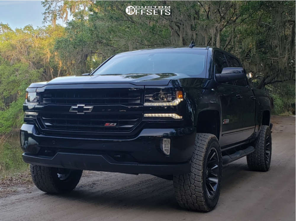 2016 Chevrolet Silverado 1500 with 20x10 -25 Dropstars 654bm and 33/12 ...