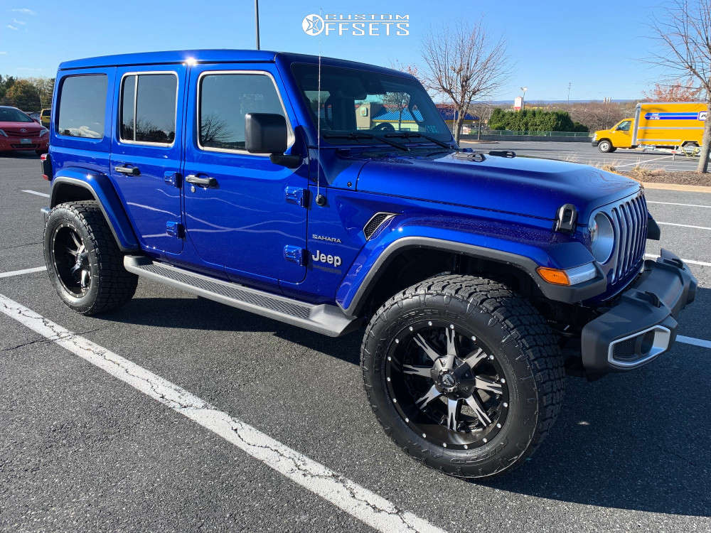 2020 Jeep Wrangler with 20x10 -24 Fuel Nutz D541 and 305/55R20 Nitto ...