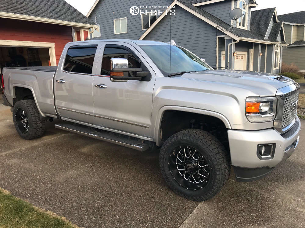2017 GMC Sierra 3500 HD with 20x10 -24 XD Xd820 and 285/60R20 Nitto Exo ...
