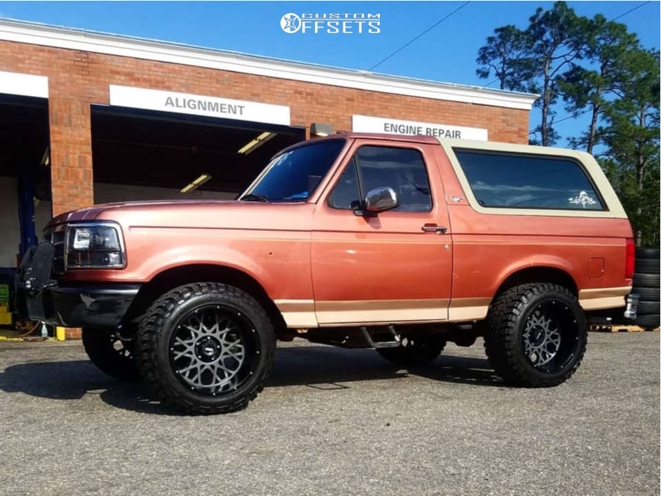 1994 Bronco Rockstar Rims 1994 Ford Bronco Wheel Offset Slightly