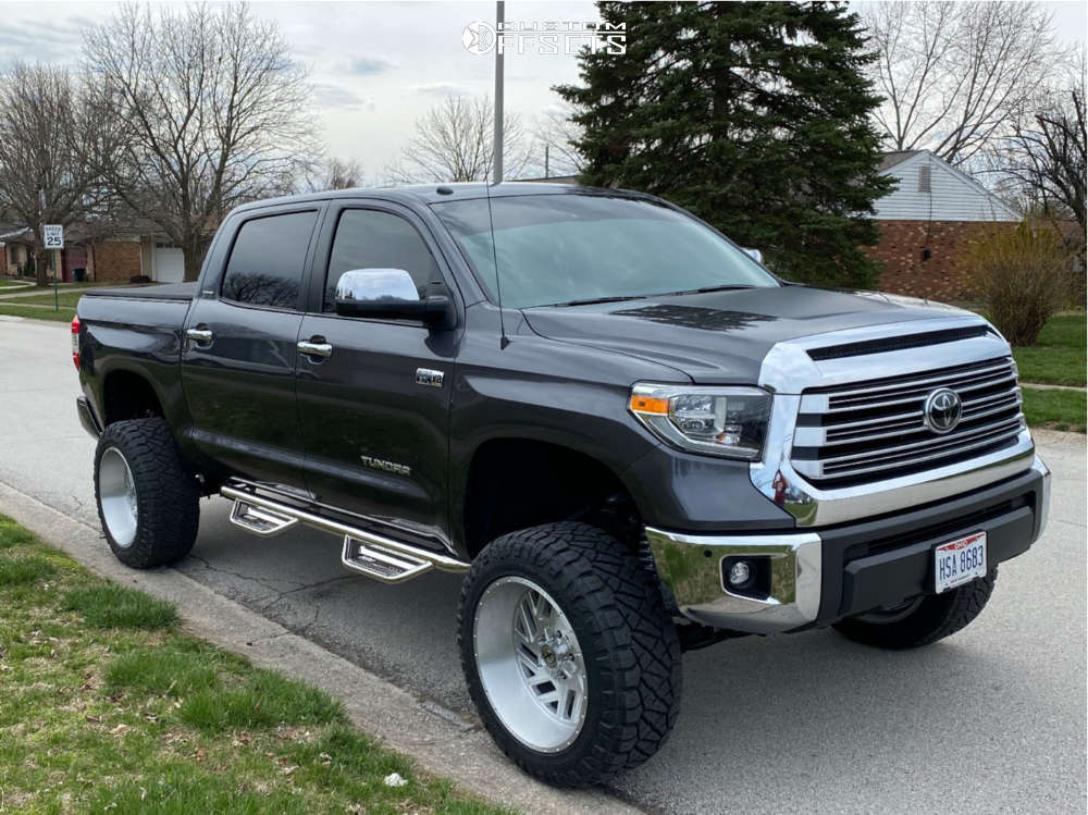 2019 Toyota Tundra with 22x12 -44 XF Forged Xfx-304 and 35/12.5R22 ...
