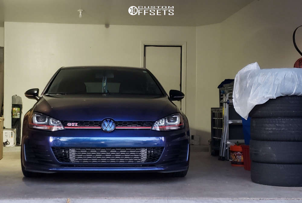 2017 Volkswagen GTI with 18x8.5 45 Rotiform Ccv and 225/40R18 Michelin ...