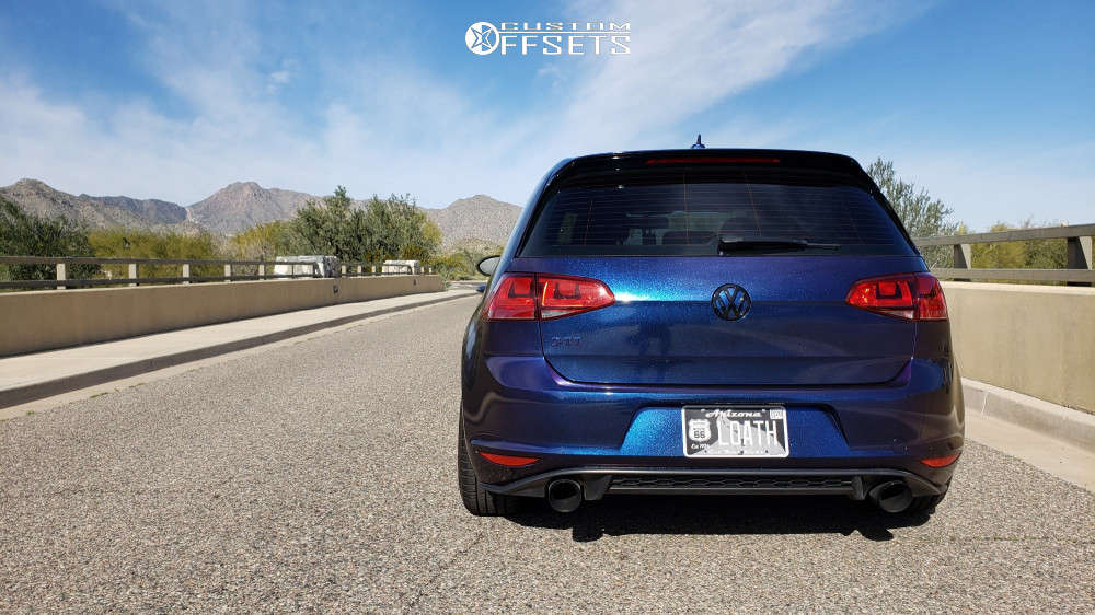 2017 Volkswagen GTI with 18x8.5 45 Rotiform Ccv and 225/40R18 Michelin ...