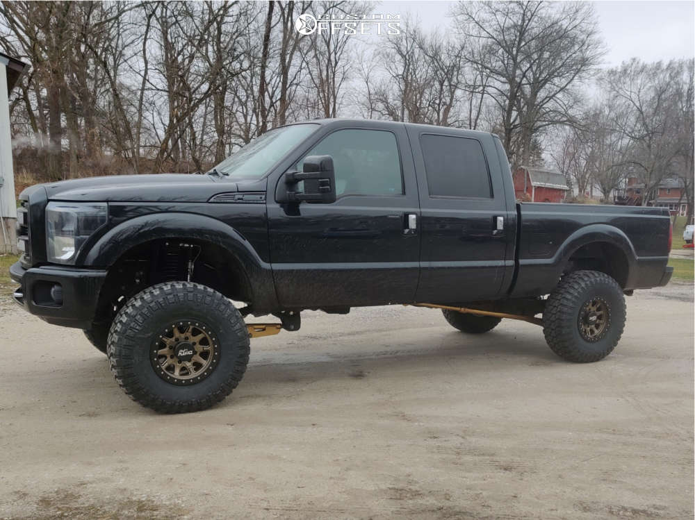 2015 Ford F-350 Super Duty with 17x9 -12 Dirty Life Dt-2 and 37/13.5R17 ...