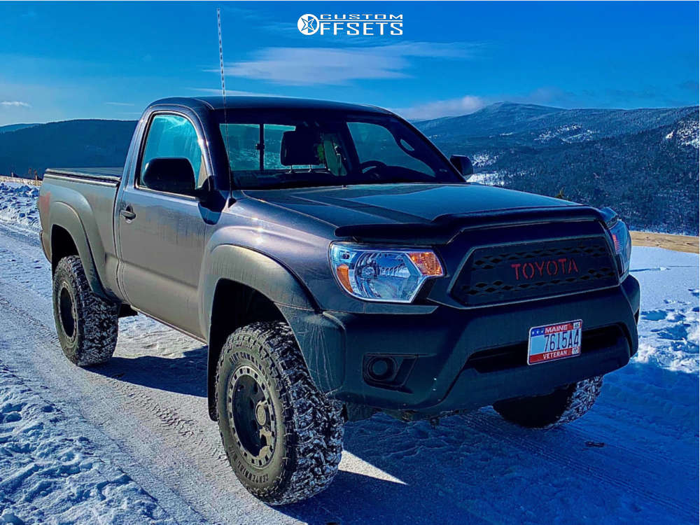 2014 Toyota Tacoma with 16x8 American Racing ATX Ax201 and 265/75R16 ...
