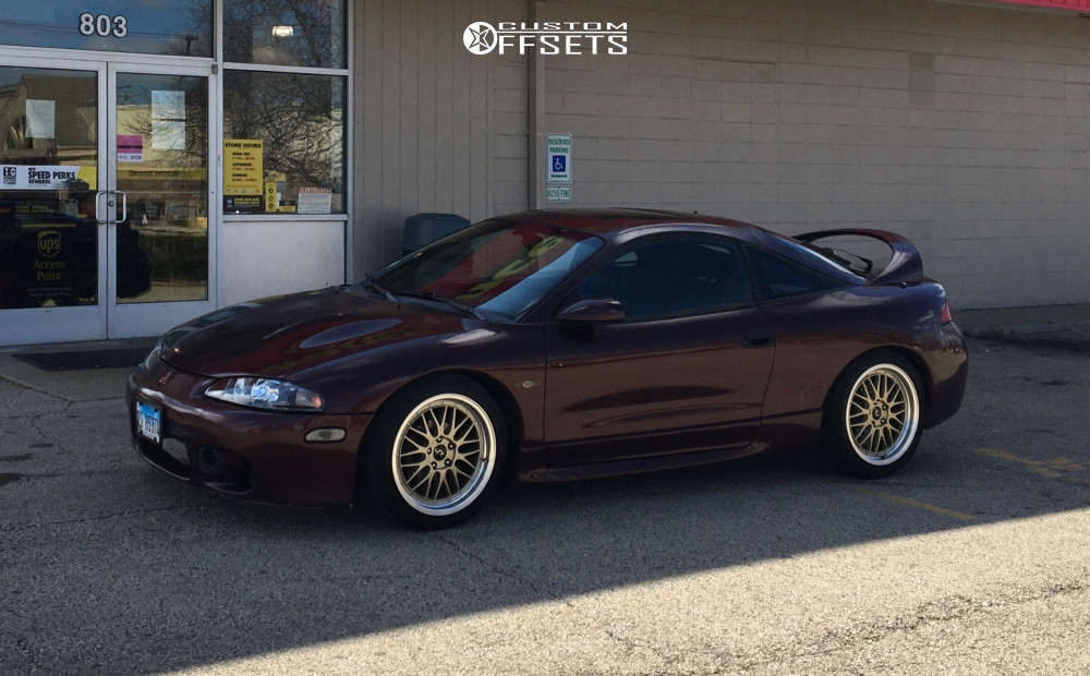1999 Mitsubishi Eclipse with 18x8 34 JNC JNC005 and 245/45R18 Federal ...