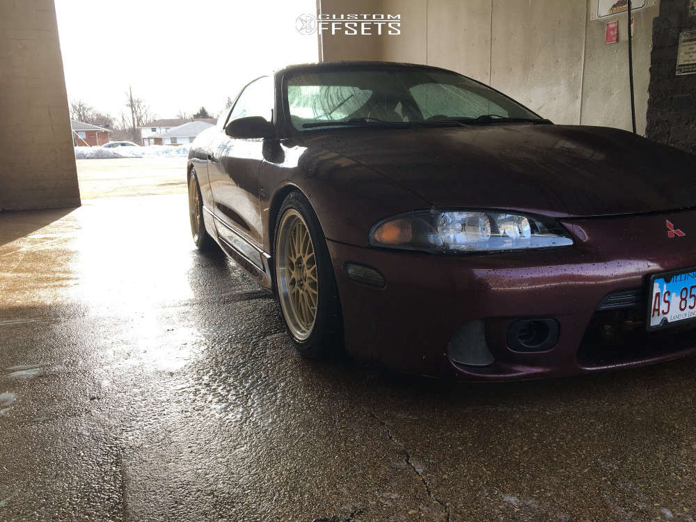 1999 Mitsubishi Eclipse with 18x8 34 JNC JNC005 and 245/45R18 Federal ...