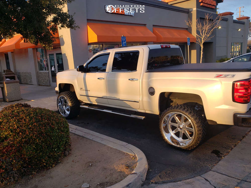 2014 Chevrolet Silverado 1500 with 24x12 -51 Fuel Forged Ff09 and 33/12 ...
