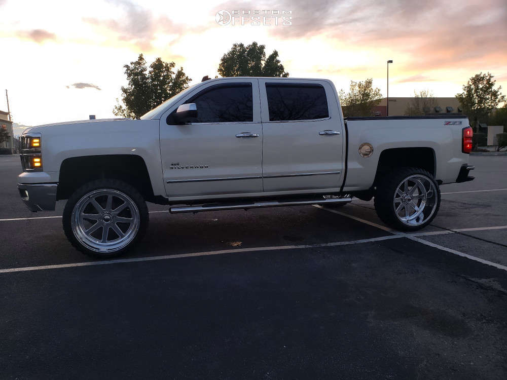 2014 Chevrolet Silverado 1500 with 24x12 -51 Fuel Forged Ff09 and 33/12 ...