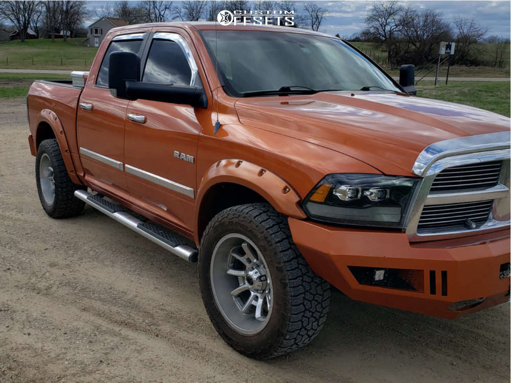 2010 Dodge Ram 1500 with 20x10 -25 Vision Bomb and 305/55R20 Falken ...