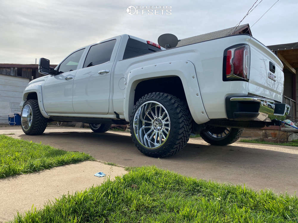 2016 GMC Sierra 1500 with 22x12 -44 Hostile Predator and 33/12.5R22 Atturo Trail Blade Mt and ...