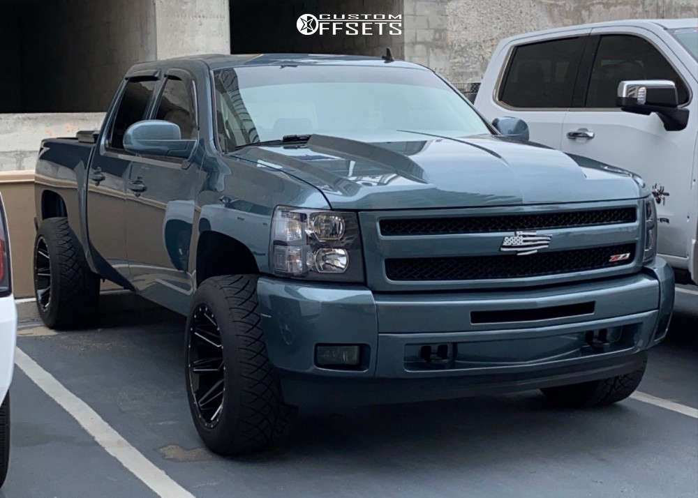 2010 Chevrolet Silverado 1500 with 20x12 -44 XF Offroad Xf-218 and 305 ...