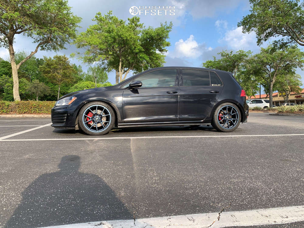 2015 Volkswagen GTI with 18x8 45 Neuspeed Rse10 and 225/40R18 Michelin ...