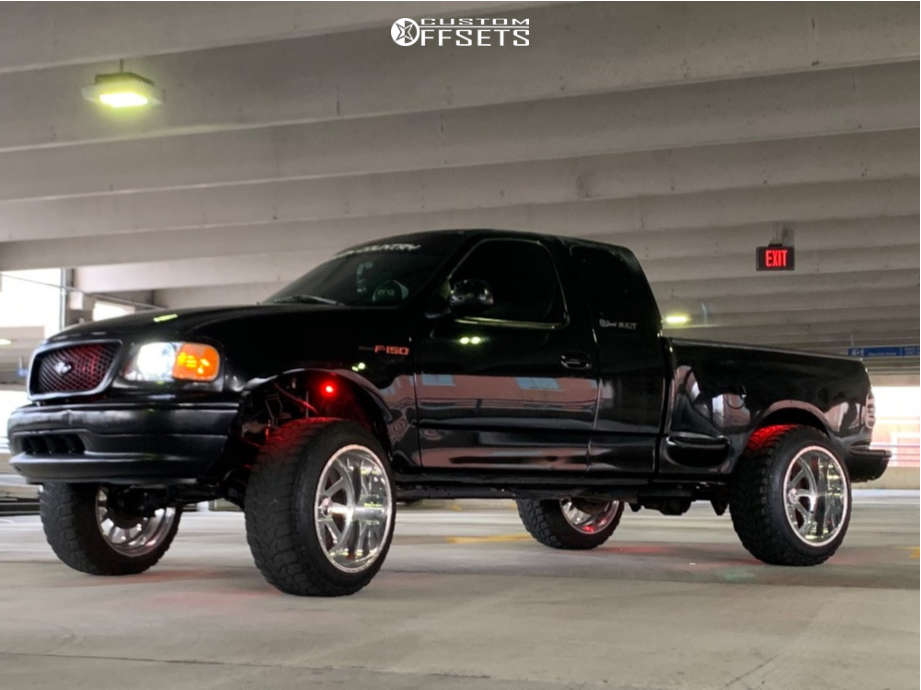 1998 Ford F-150 with 22x14 -73 American Force Burnout Ss and 35/12.5R22 ...