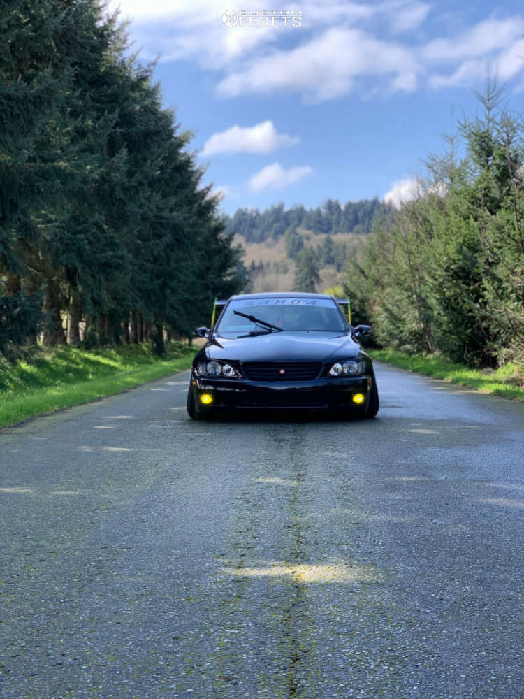 2001 Lexus IS300 with 17x10 15 SSR Vienna Schnitt and 205/45R17 Federal ...