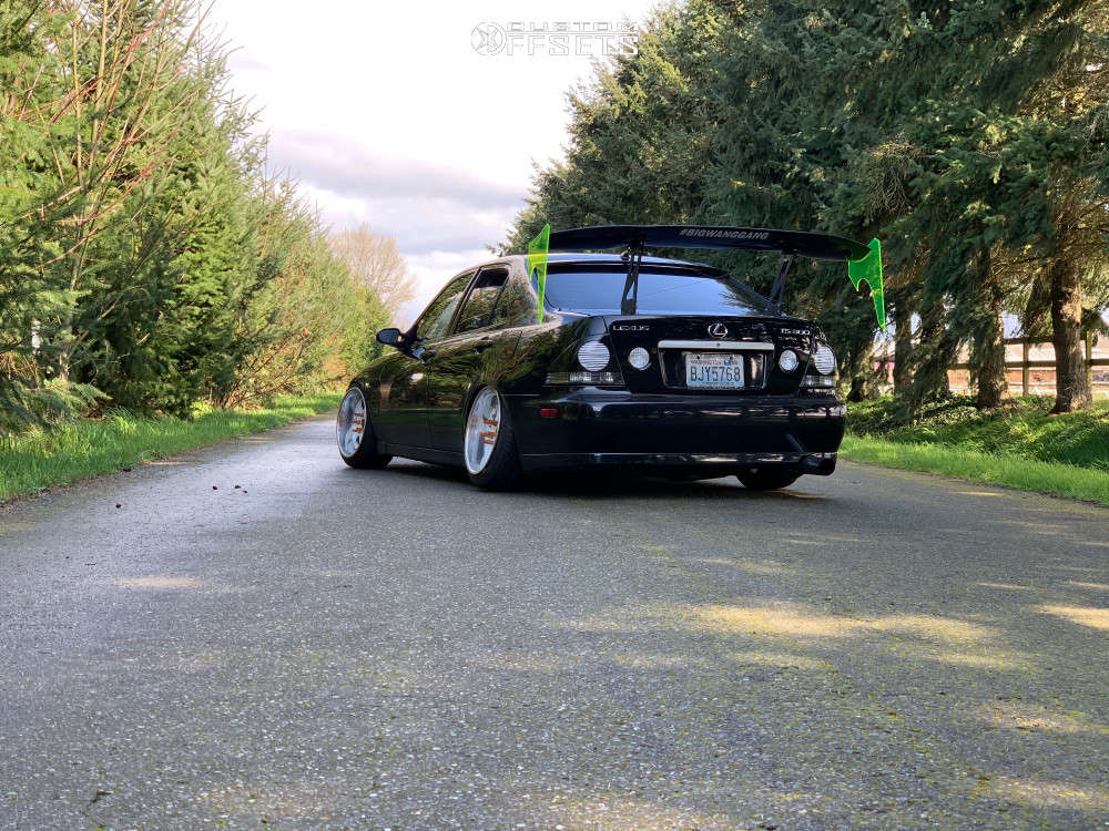 2001 Lexus IS300 with 17x10 15 SSR Vienna Schnitt and 205/45R17 Federal ...