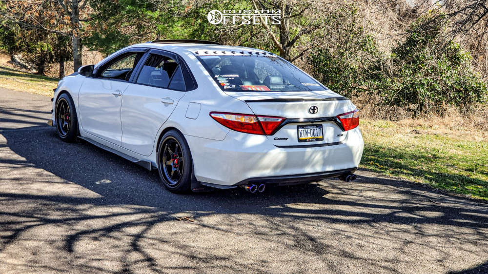 2016 Toyota Camry with 18x9.5 30 Aodhan Ah08 and 245/40R18 Michelin ...