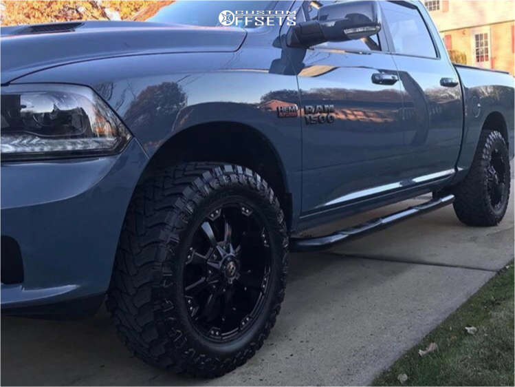 2015 Ram 1500 with 20x10 -19 Ballistic Morax and 35/12.5R20 Road One ...