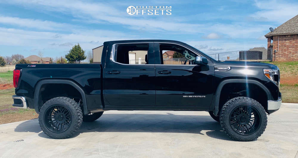 2019 GMC Sierra 1500 with 22x12 -51 Cali Offroad Rawkon and 35/12.5R22 ...