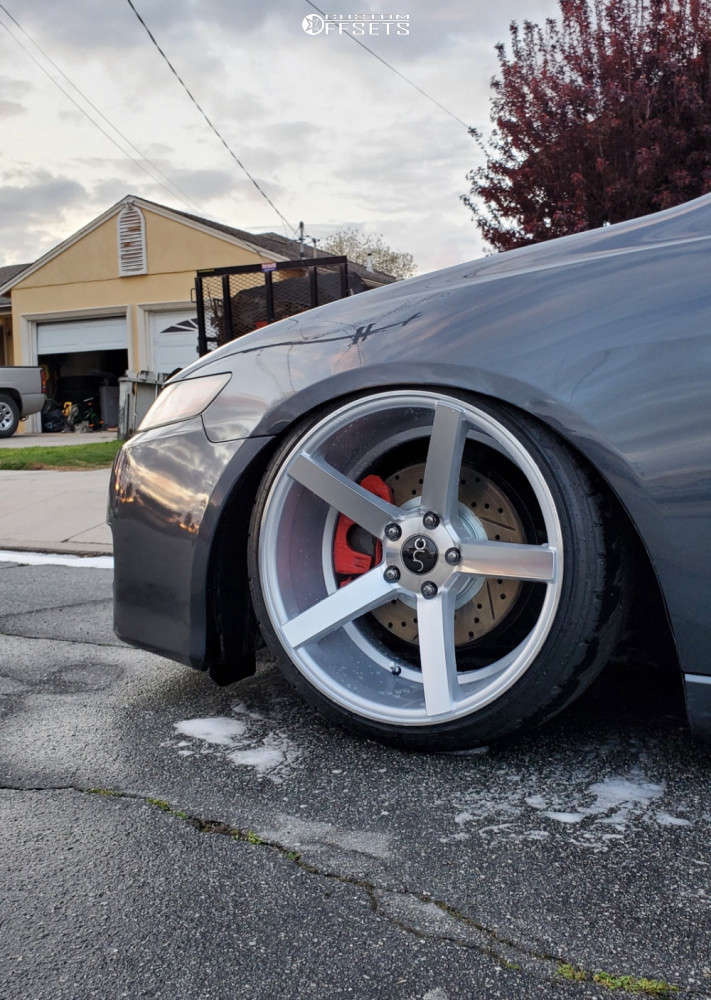 2005 Acura TSX with 18x10 25 JNC Jnc026 and 225/35R18 Federal SS595 and ...