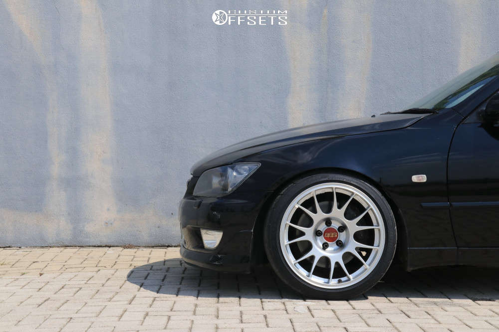 2001 Lexus IS300 with 18x8.5 24 BBS RE773 and 215/40R18 Bridgestone ...