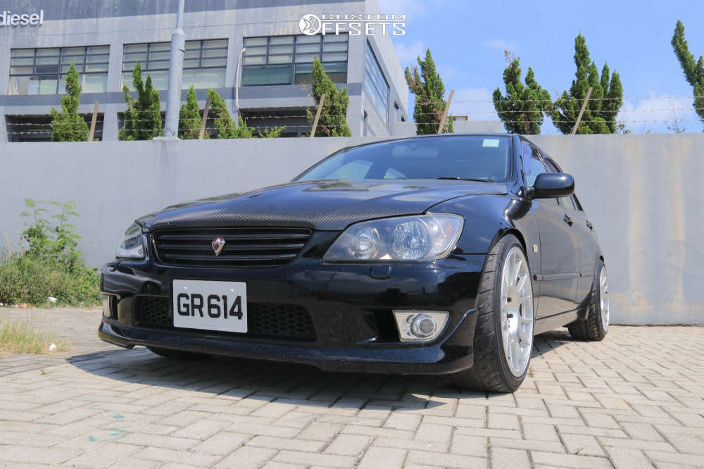 2001 Lexus IS300 with 18x8.5 24 BBS RE773 and 215/40R18 Bridgestone ...