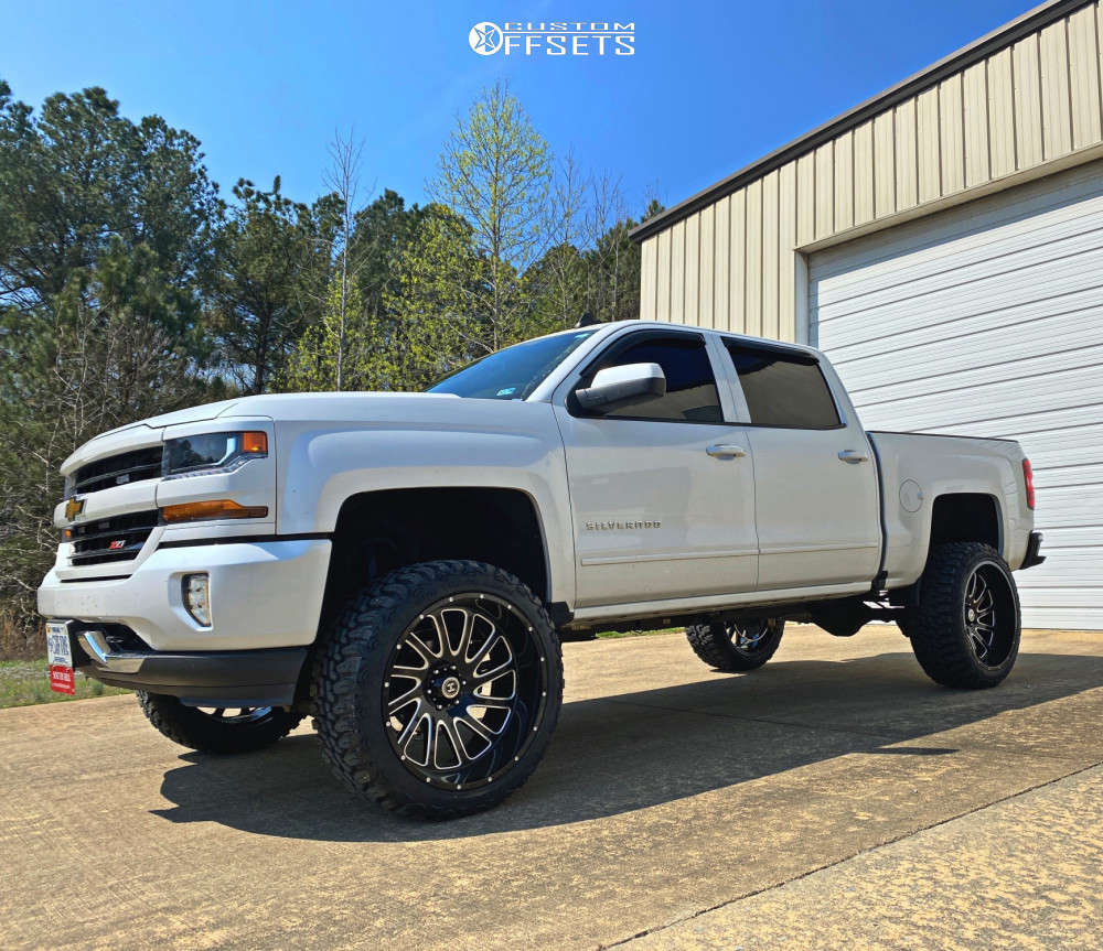 2016 Chevrolet Silverado 1500 with 24x12 -44 Hardcore Offroad Hc15 and ...