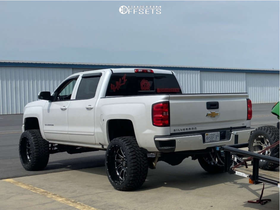2016 Chevrolet Silverado 1500 with 24x12 -44 Hardcore Offroad Hc15 and ...
