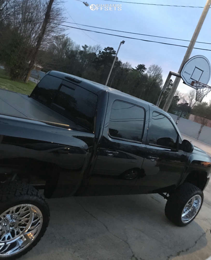 2012 Chevrolet Silverado 1500 with 22x12 -51 Fuel Forged FF104 and 33/ ...