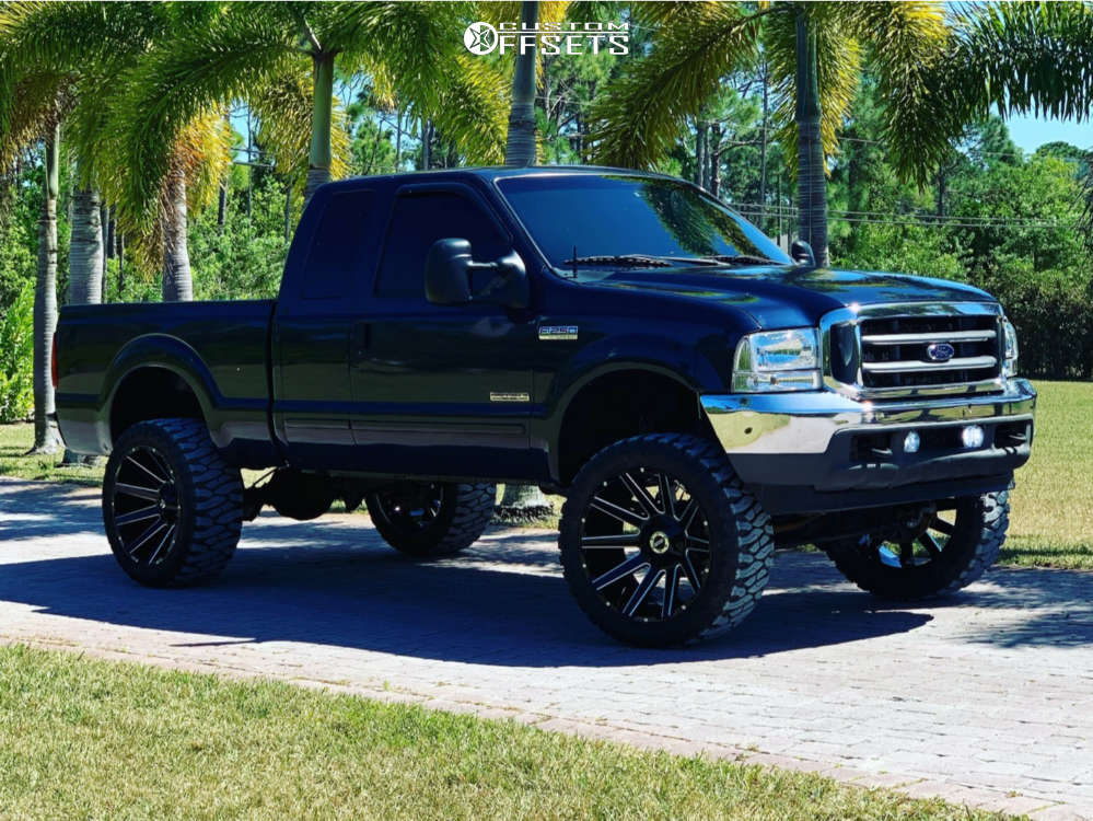2002 Ford F-250 Super Duty with 24x12 -44 Fuel Contra and 375/40R24 ...