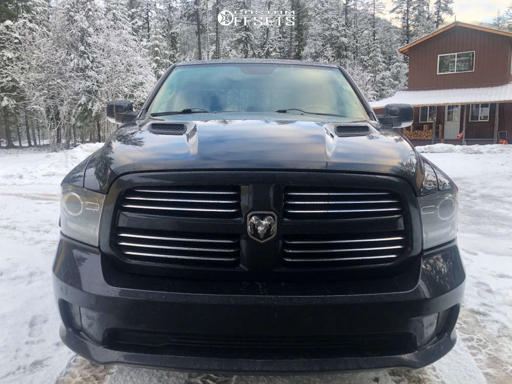 2013 Ram 1500 with 18x9 1 Fuel Revolver and 35/12.5R18 Open Range A/t ...