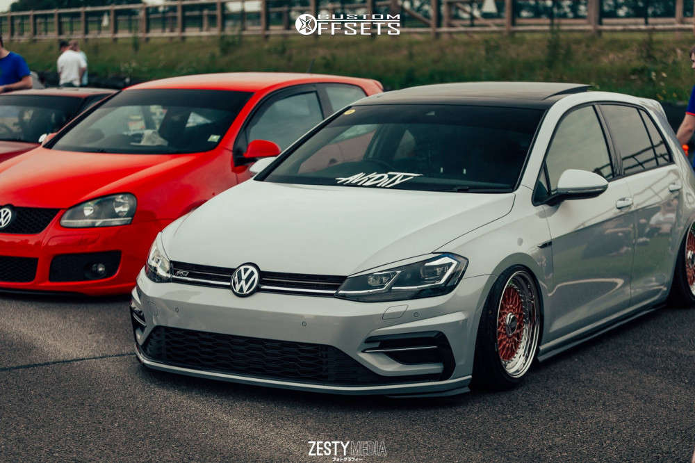 2018 Volkswagen Golf R with 17x9.5 26 BBS Rs and 195/45R17 Nankang NS ...