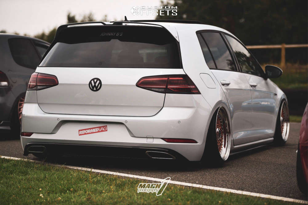 2018 Volkswagen Golf R with 17x9.5 26 BBS Rs and 195/45R17 Nankang NS ...