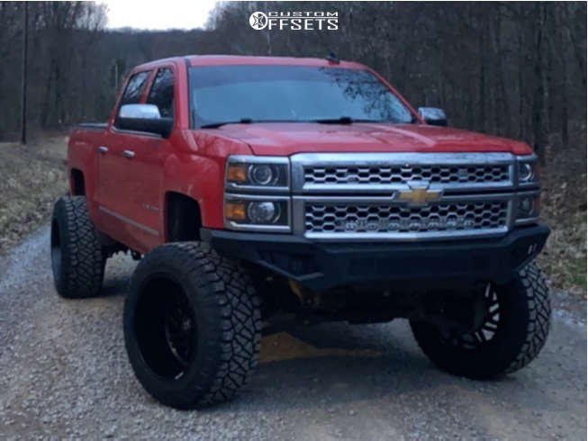 2015 Chevrolet Silverado 1500 with 22x14 -83 Hostile Jigsaw and 37/13 ...