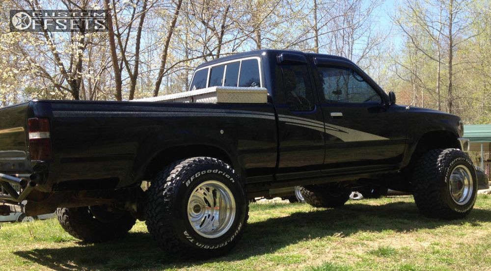 1993 Toyota Pickup with 15x14 -102 Weld Racing Scorpio and 325/60R15 ...