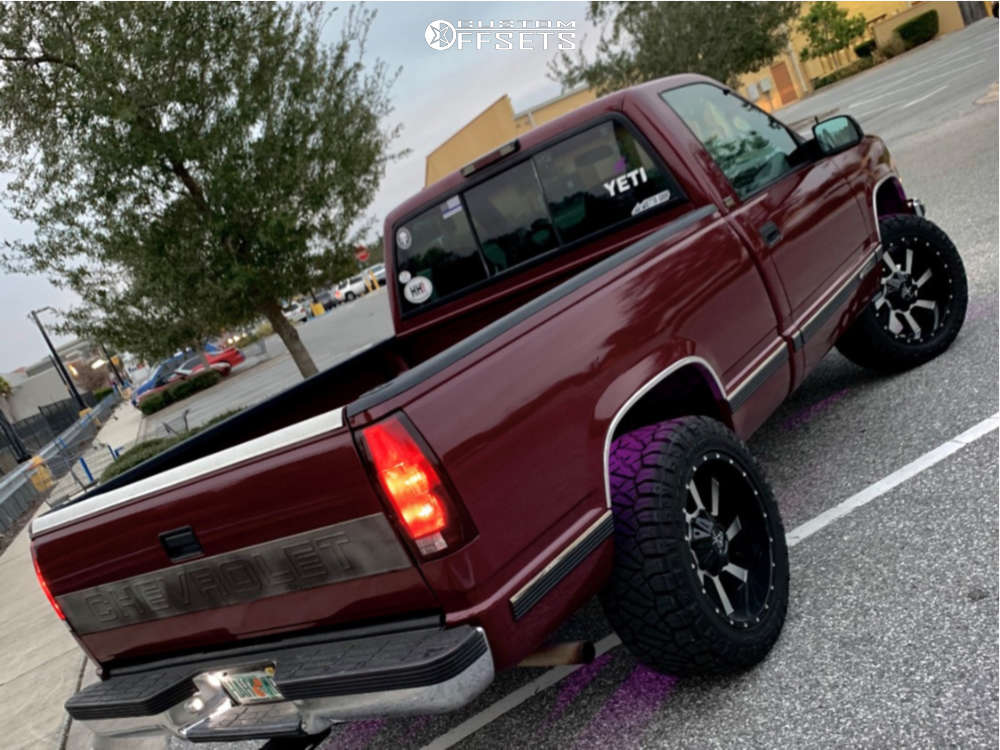 1995 Chevrolet C1500 with 20x10 -24 Karma Offroad K23 and 275/55R20 ...
