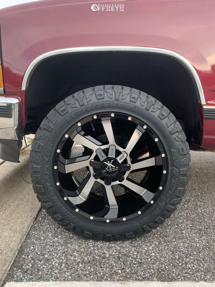 1995 Chevrolet C1500 with 20x10 -24 Karma Offroad K23 and 275/55R20 ...