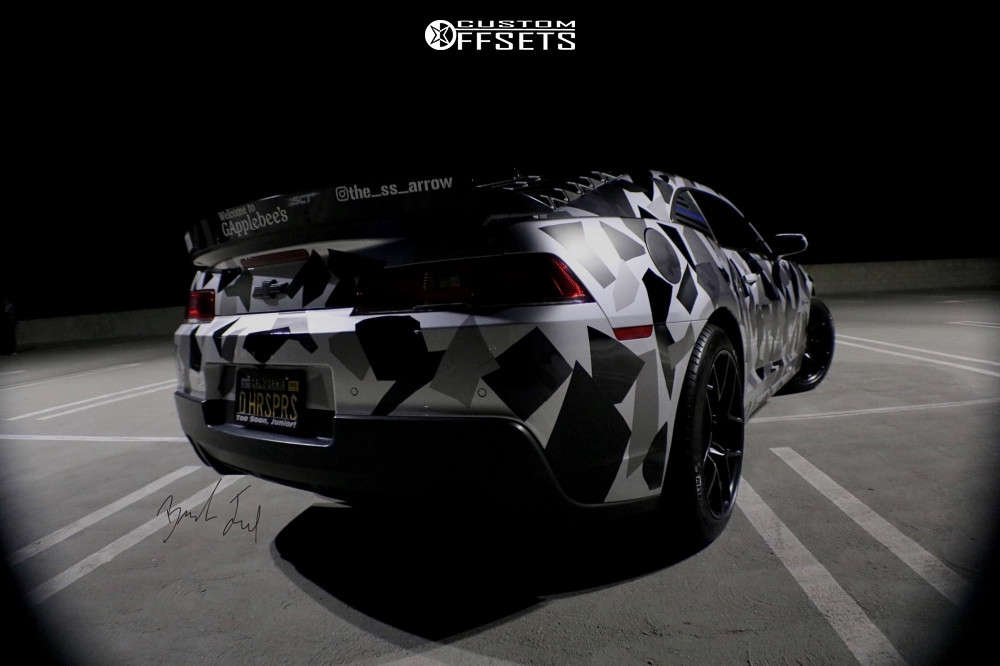 2014 Chevrolet Camaro with 20x9 20 American Racing Crossfire and 245 ...