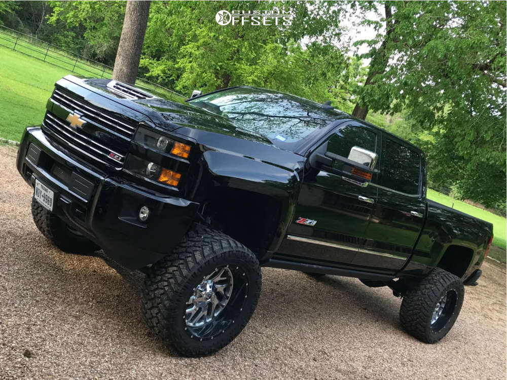 2018 Chevrolet Silverado 2500 HD with 22x14 -75 Fuel Triton and 375 ...