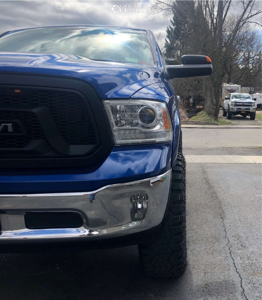 2016 Ram 1500 with 18x9 18 Ultra Baron and 37/12.5R18 Kanati Trail Hog ...