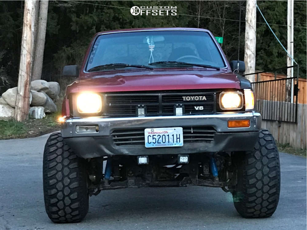 1993 Toyota Pickup with 15x14 -88 Bart Wheels Super Trucker and 33/12 ...